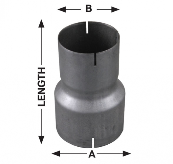 Buy 5" to 3" Aluminized Reducer - Big Rig Chrome Shop